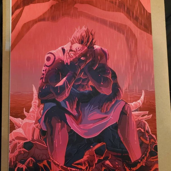 Sukuna Print | JJK Inspired, Multiple Sizes, Matte - Etsy