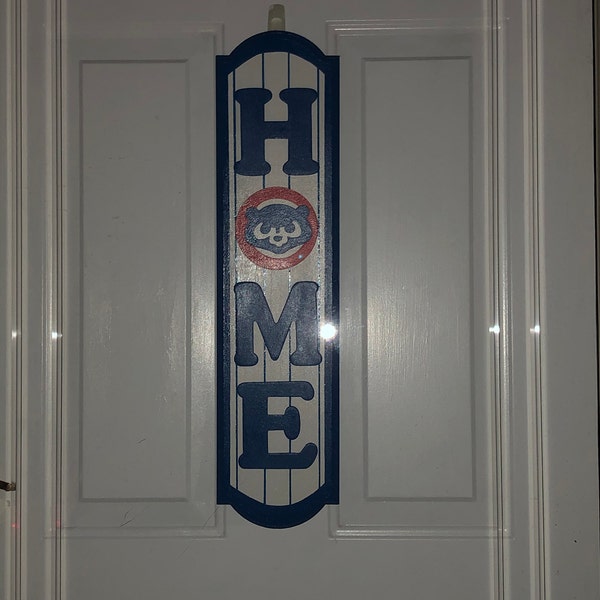 Chicago Cubs "cubs Home" Wood Decor Sign | Chicago Cubs Gifts | Chicago ...