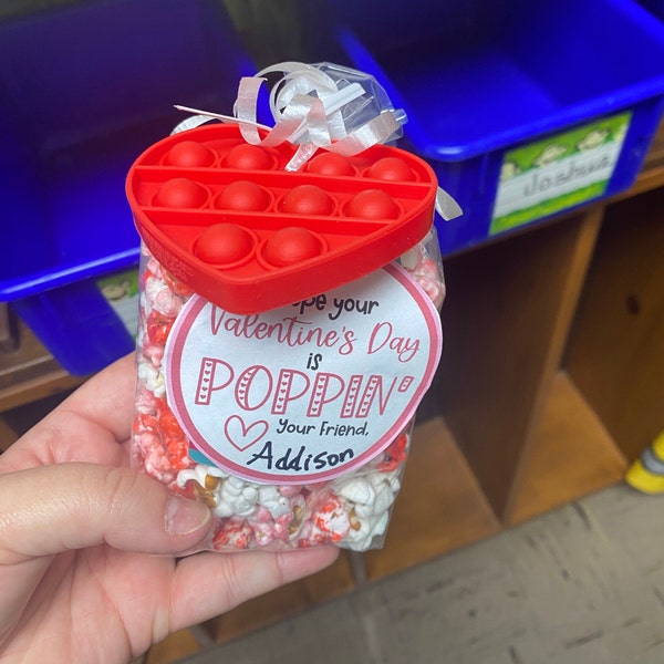 Hope Your Valentine’s Day is Poppin’ Digital Printable Pop It Valentine ...