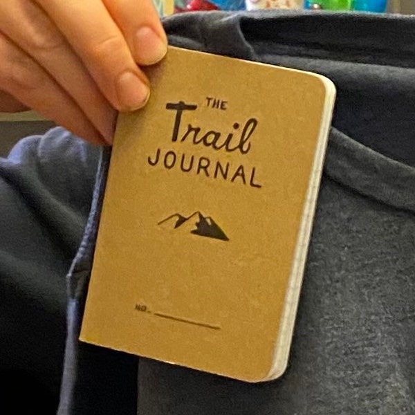 The Trail Journal. Prompted Hiking Log. Pocket Walking Journal. Backpacking Diary. Hiker Gift ...