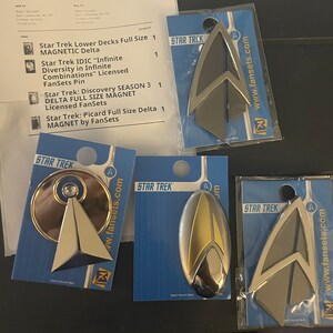 Star Trek: Discovery SEASON 3 DELTA FULL Size Pin Licensed | Etsy