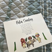 Palm Sunday Handprint Art Craft, Printable Palm Sunday Craft, Easter ...