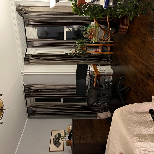 IHF Sheer Voile Solid Extra Wide Extra Long Seamless Grommet Eyelet ...