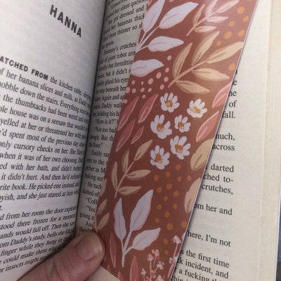 Boho Pink Floral Bookmark - Etsy