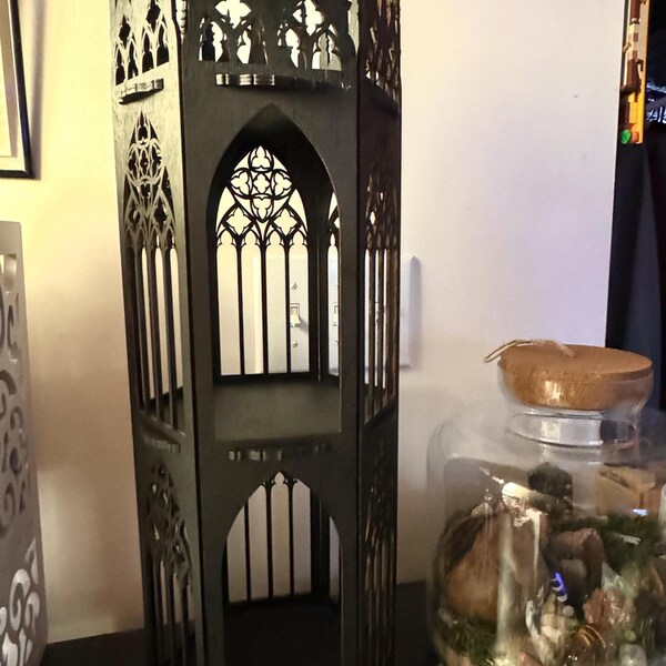 Gothic Display Tower • Large Crystal Stand • Witchy Altar Decor for ...