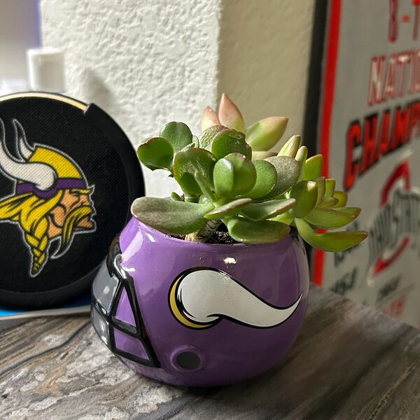 Succulent Holder (SMALL, 2.5 Inches Tall) * Football * Helmet ...