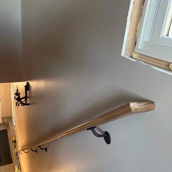 48-inch Modern Retrofit Return Engineewhite Wood White Oak Tread Kit ...