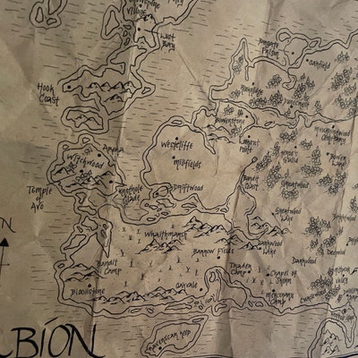 Dragon Age Map of Thedas: Aged, Handmade, Hand Drawn, Authentic Gift ...