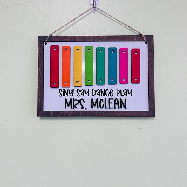 Custom Elementary Music Teacher Classroom Decor Sing Say Dance Play ...
