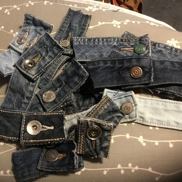 Denim Waist Band Button Closure - Etsy