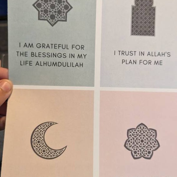 Islamic Affirmation Cards, Muslim Affirmations, Islamic Printables ...