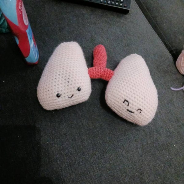 Anatomical Lungs Crochet Pattern! PATTERN ONLY Instant DOWNLOAD ...