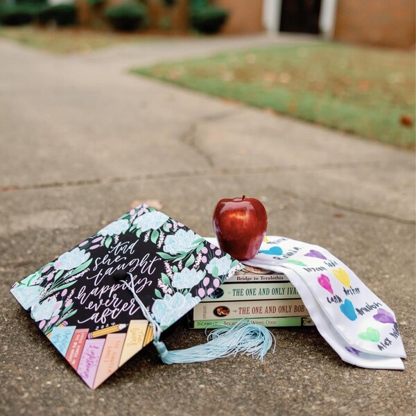 Grad Cap Topper Teacher, Graduation Cap for Teachers, Elementary ...