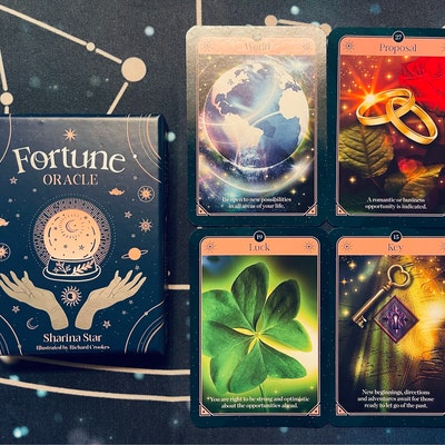 Crystal Ball Pocket Oracle Deck: 13 Oracle Cards & Guidebook - Etsy