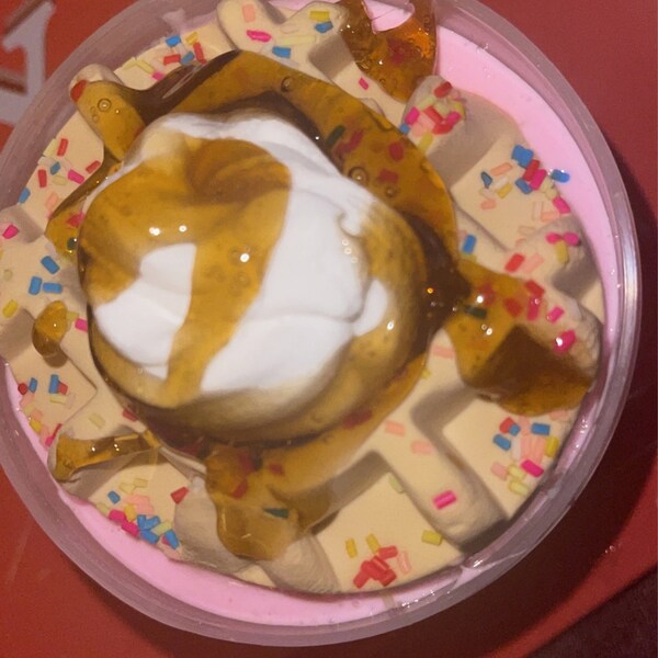 Funfetti Waffle DIY Slime Cake Scented Clay Sprinkles Asmr Stress ...