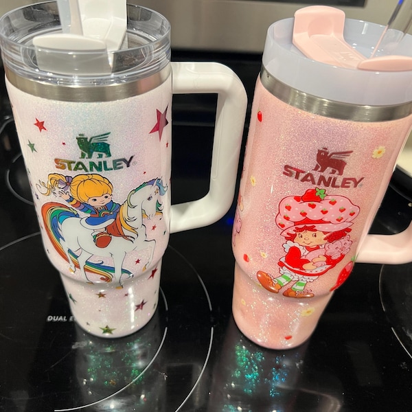 30 or 40 Oz Strawberry Shortcake Tumbler Simple Modern or Stanley - Etsy