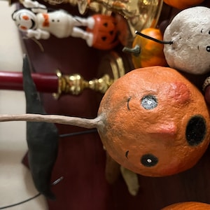 Paper Mache Acorn Figure, Acorn Collection Gift, Okubo Originals, Tiny ...