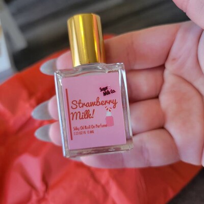 Strawberry Milk Roll on Perfume Handmade Perfume, Milk Perfume, Gift ...