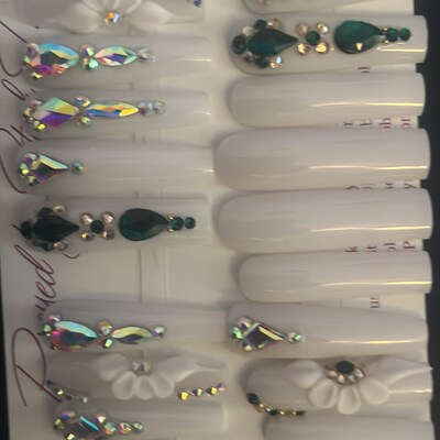 Charmed Beauty Luxury Nails Natural Nails Outline Nails - Etsy