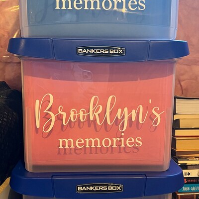 Printable Memory Box File Labels, Digital Download School Memories File ...