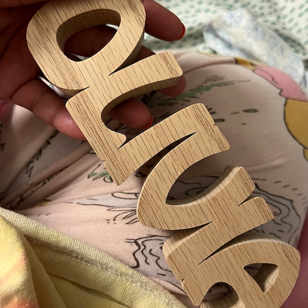 Wooden Name, Custom Desk Name, Wooden Scroll Saw Name, Wood Name ...