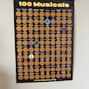 100 Musicals Scratch off Poster - Etsy UK