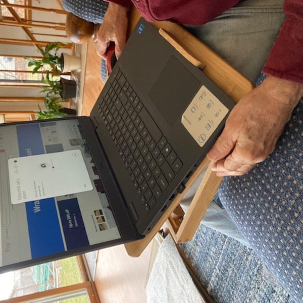 Adjustable Lap Laptop Desk With Cushion Pillow, Fits up to 15.6 Laptop ...