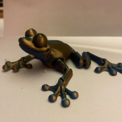 Cute Flexi Print-in-place Frog STL File for 3D Printing - Etsy