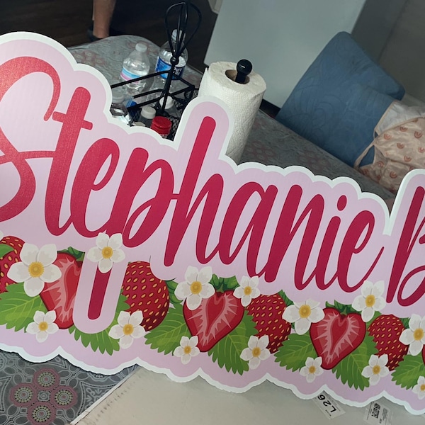 Strawberry Shortcake Birthday Cutouts and Yard Signs - Etsy