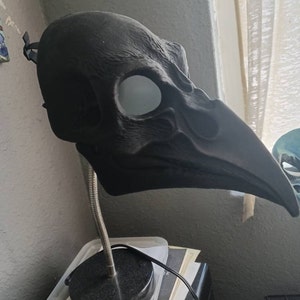 Skull Mask Full Face With Movable Jaw Black Finish - Etsy