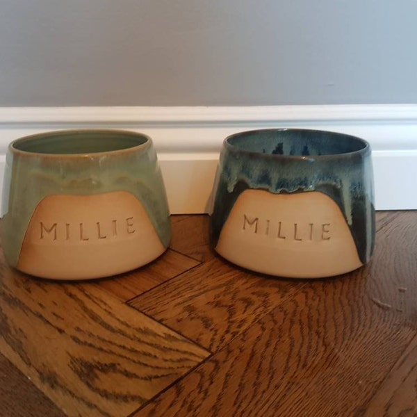 Personalised Spaniel Bowl | Handmade Ceramic | Water Food Bowl New Pet ...