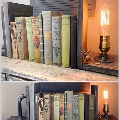 Table Lamp-desk Lamp-edison Steampunk Lamp-rustic Home Decor-gift for ...