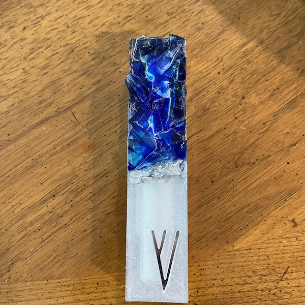 Mezuzah Smashed Wedding Glass, Chuppah Smashed Glass, Modern Mezuzah ...