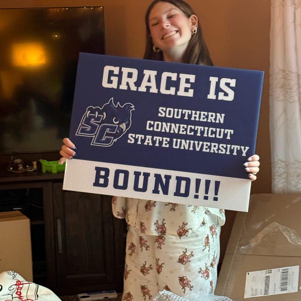 College Bound Sign Class of 2024 High School Graduation Sign Senior ...