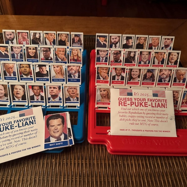 Guess Who? MAGA Edition (cards Only) - Etsy