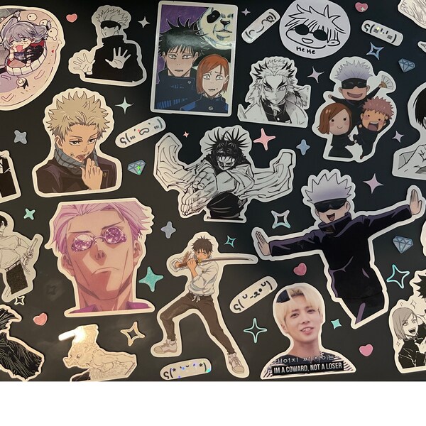 2pcs Stickers, Satosugu Stickers, Betta Fish Stickers, Jujutsu Stickers ...