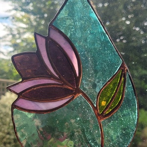 Moon Lotus Flower Stained Glass Pattern, Stained Glass Patterns ...