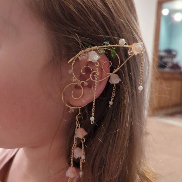 Pair of Pink and Purple Butterfly Fairy/faerie Ear Cuff Elf Ears - Etsy