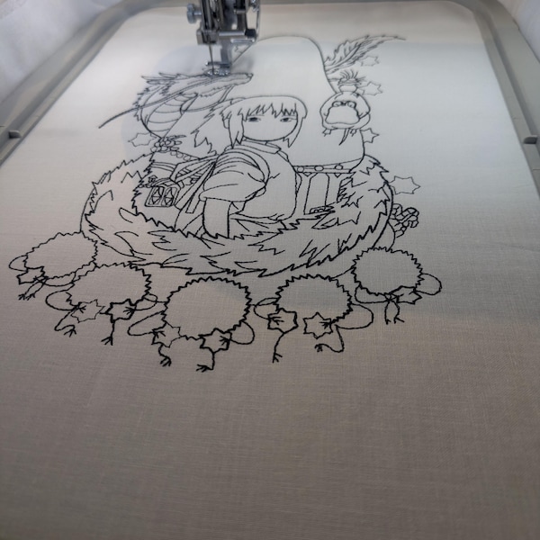 Spirited Away Fan Art Machine Embroidery Design Anime Fan Art Machine ...