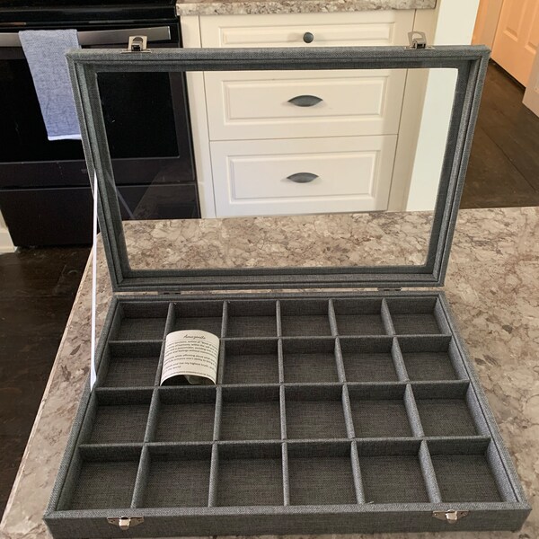 BIG! Elegant Crystals Storage Box With 25 Partitions - *OPTIONAL ...