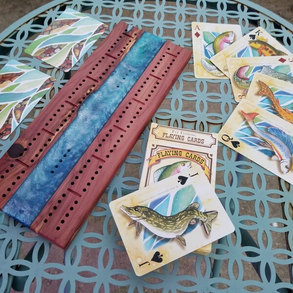 Fish Playing Cards Fly Fishing Poker Deck Illustrated Trout - Etsy