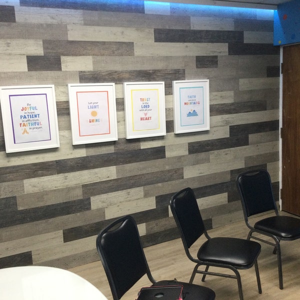 Kids Bible Verse, Wall Art, Scripture Posters, Church, Sunday School ...