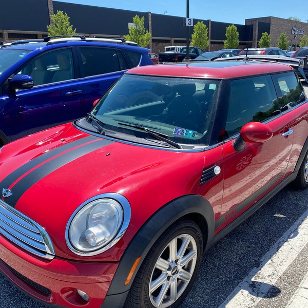 Mini Cooper 5" Vinyl Rally Stripes Racing Stripe Kit - Multiple Colors ...