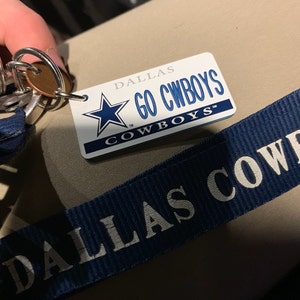 Personalized Dallas Cowboys Keychain Tag Custom Engraved Retro Key Tag ...