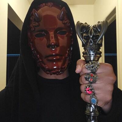 MR HELL resin Full-face Venetian Mask - Etsy