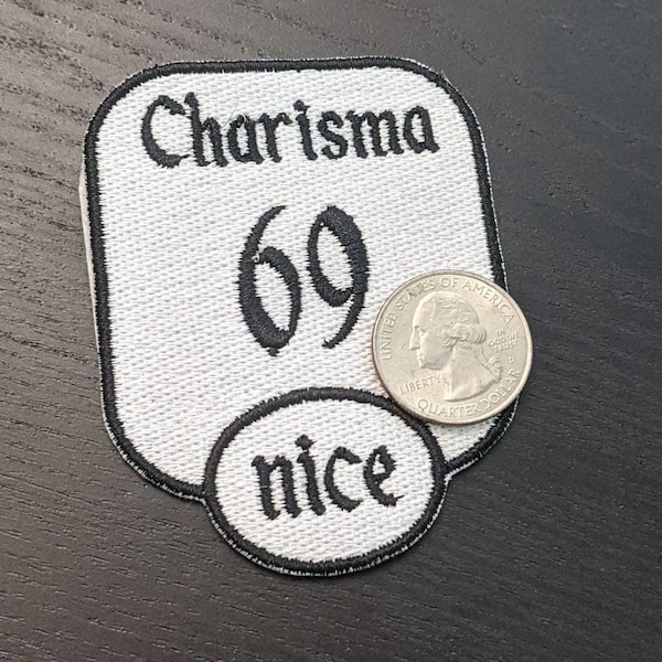 69 Charisma TTRPG Stat Patch, Fully Embroidered Dnd Attribute Emblem ...