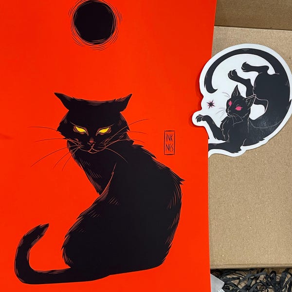 Black Wolf Chained | Red Background | Wolf Wall Art | Gothic Home Decor ...