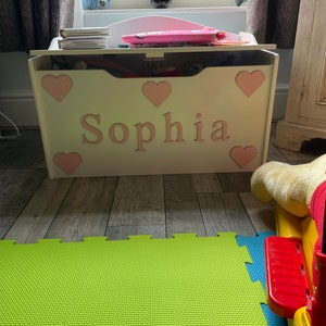 Personalised Toy Box Name & Embellishments. Toy Box Decor. Bedroom Door ...