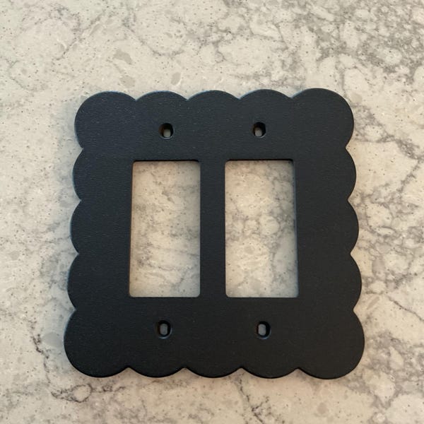 Pastel Green Rounded Corner Light Switch Cover Double Rocker Custom ...