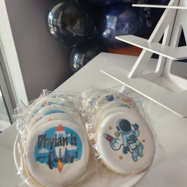 Astronaut Space Themed Rocket Cookies Themed Birthday Event Sugar ...